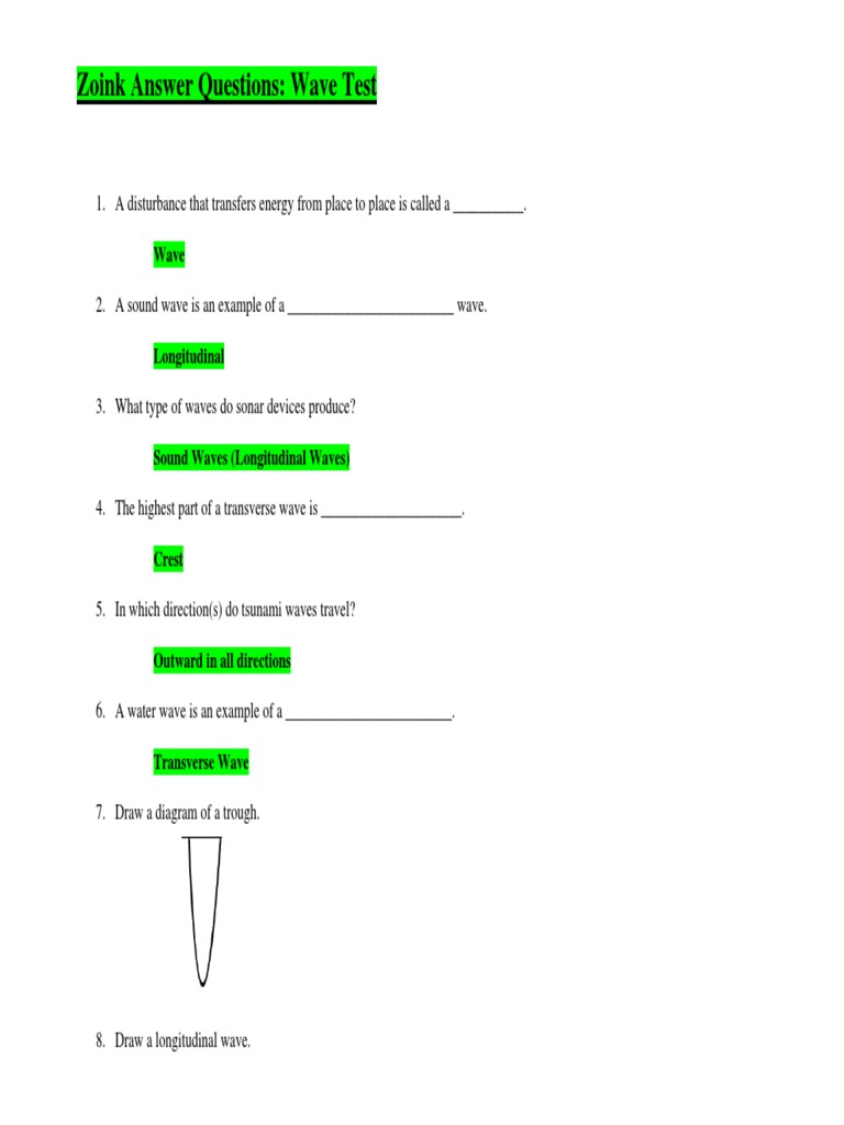 Learn About Waves With This Wave Test Review | PDF | Waves | Radiation
