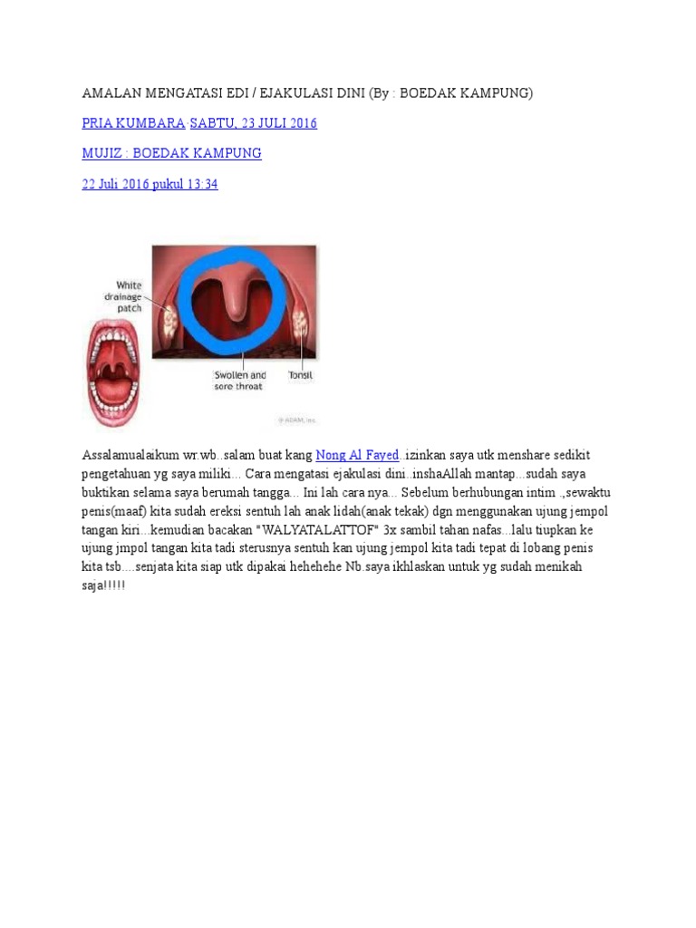 Anti Ejakulasi Dini | PDF | Kajian Bahasa Asing | Gaya Hidup