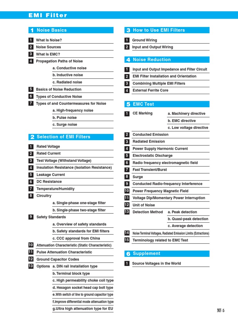 EMI Filter 3: Noise Basics How To Use EMI Filters | Download Free PDF ...