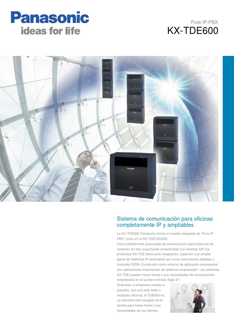 Centralita IP Panasonic KX-TDE600 | PDF | protocolo de Iniciacion de ...