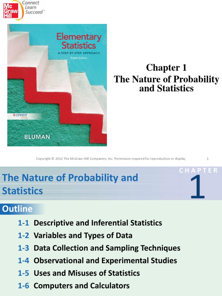 Chapter 1 The Nature of Probability and Statistics | PDF | Level Of ...
