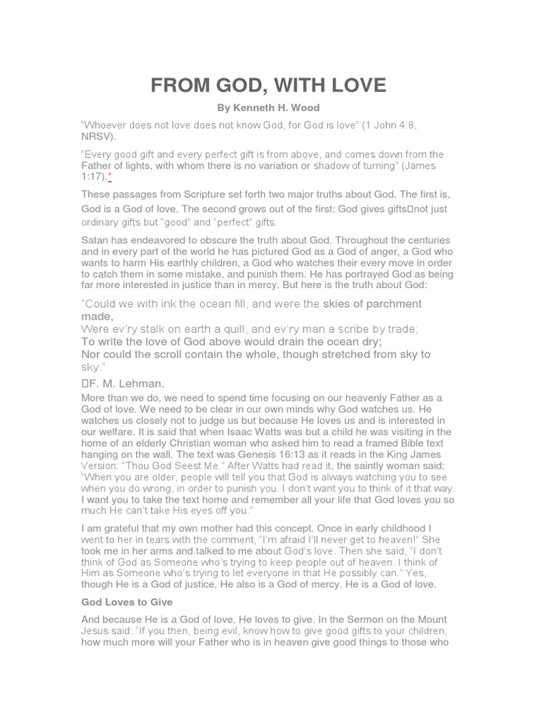 From God | PDF | Spiritual Gift | Prophet