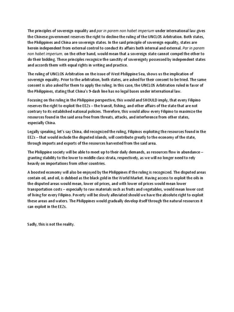The Principles of Sovereign Equality and Par in Parem Non Habet ...