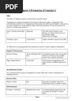 Contract Law Cheat Sheet 2018 | PDF | Offer And Acceptance | Law Of Agency