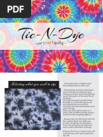 Tie-Dye Techniques and Patterns Guide | PDF | Dyeing | Dye