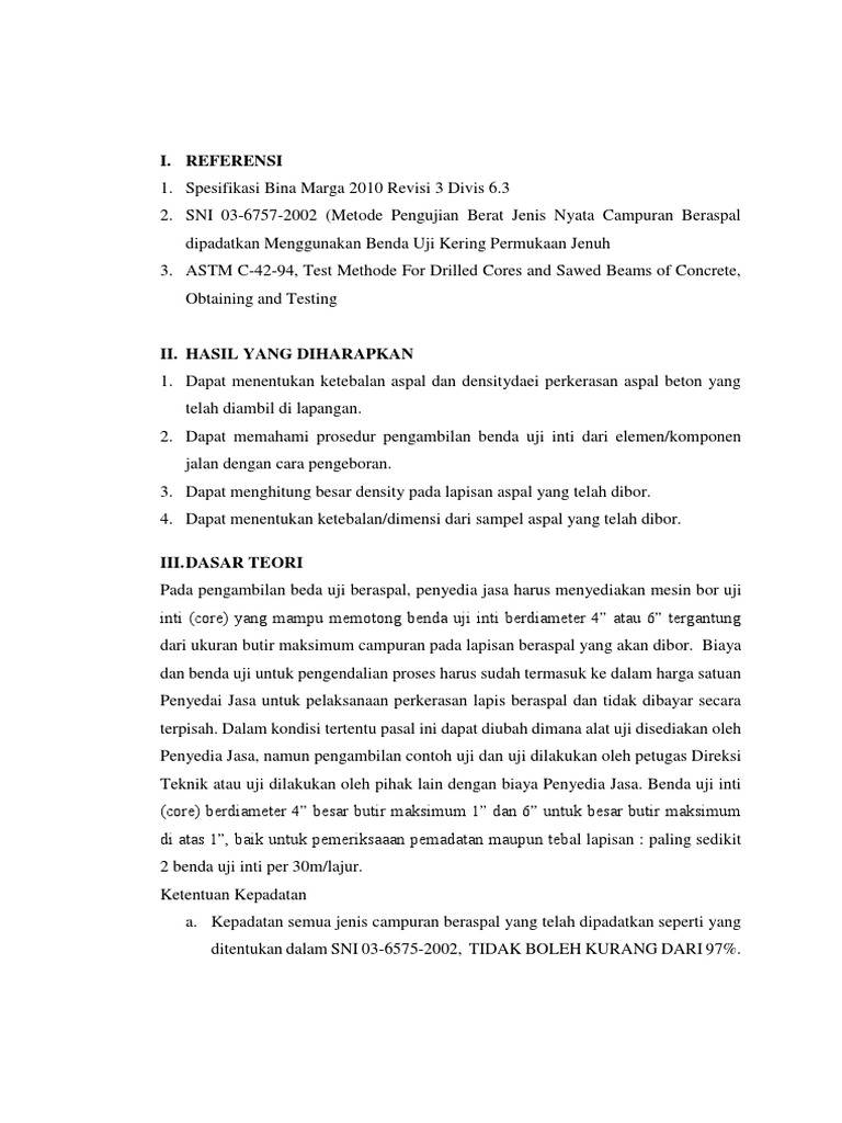 ANALISIS KETEBALAN DAN KEPADATAN ASPAL BETON LAPISAN TIPIS MENGGUNAKAN ...