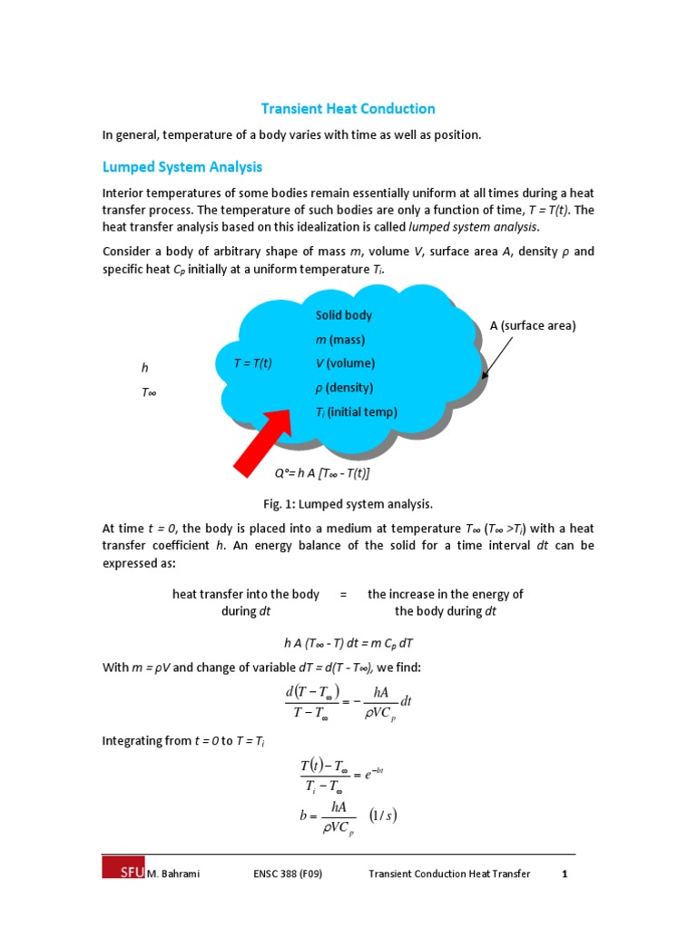 Transient Heat Conduction PDF | PDF