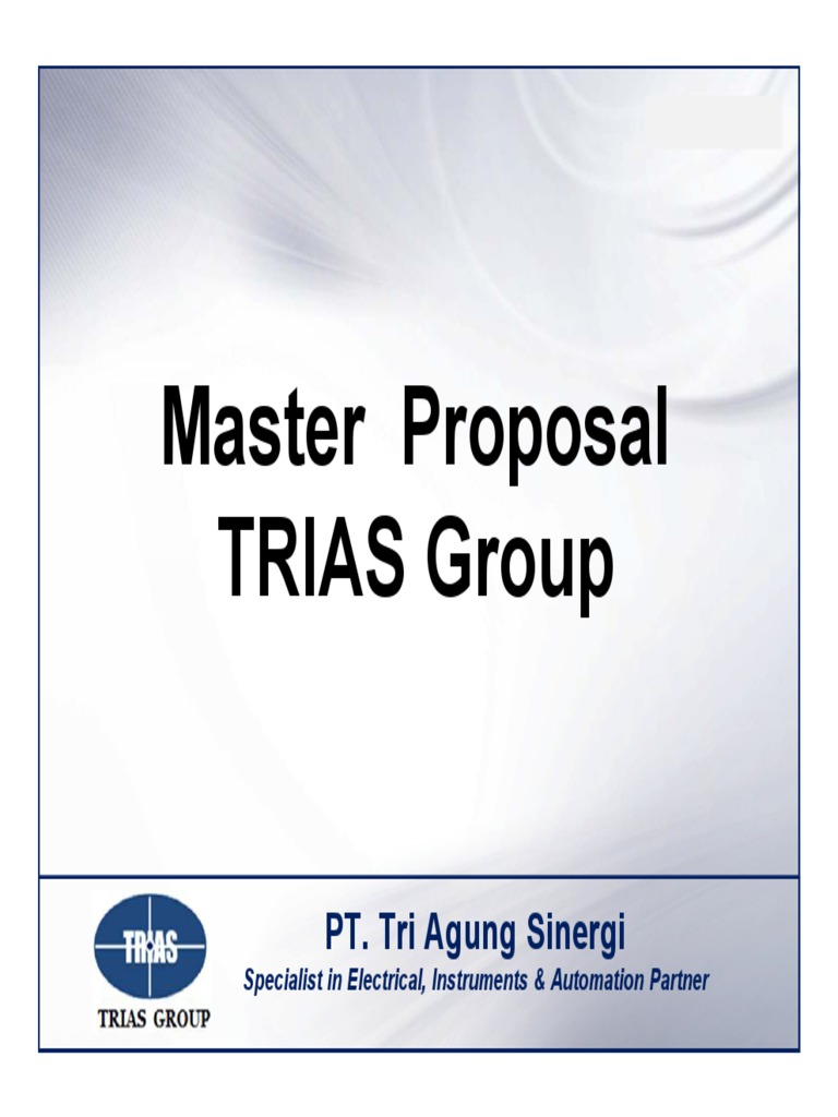 TRIAS - Master Proposal | PDF | Internet Of Things | Building Automation