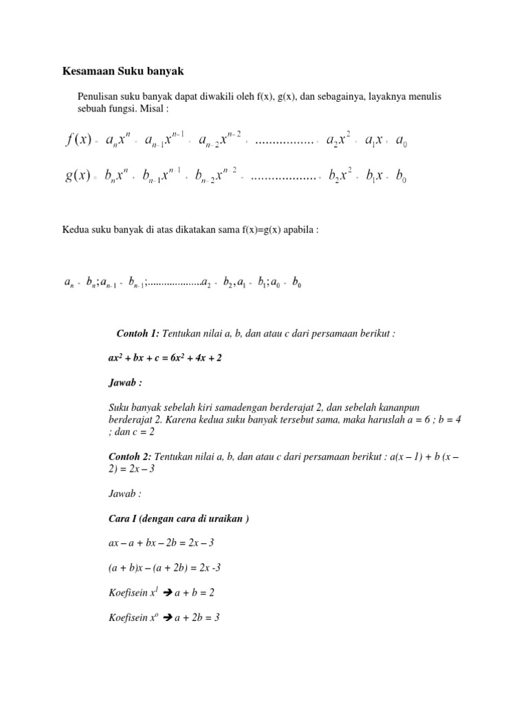 Identitas Polinomial | PDF | Sains & Matematika | Komputer