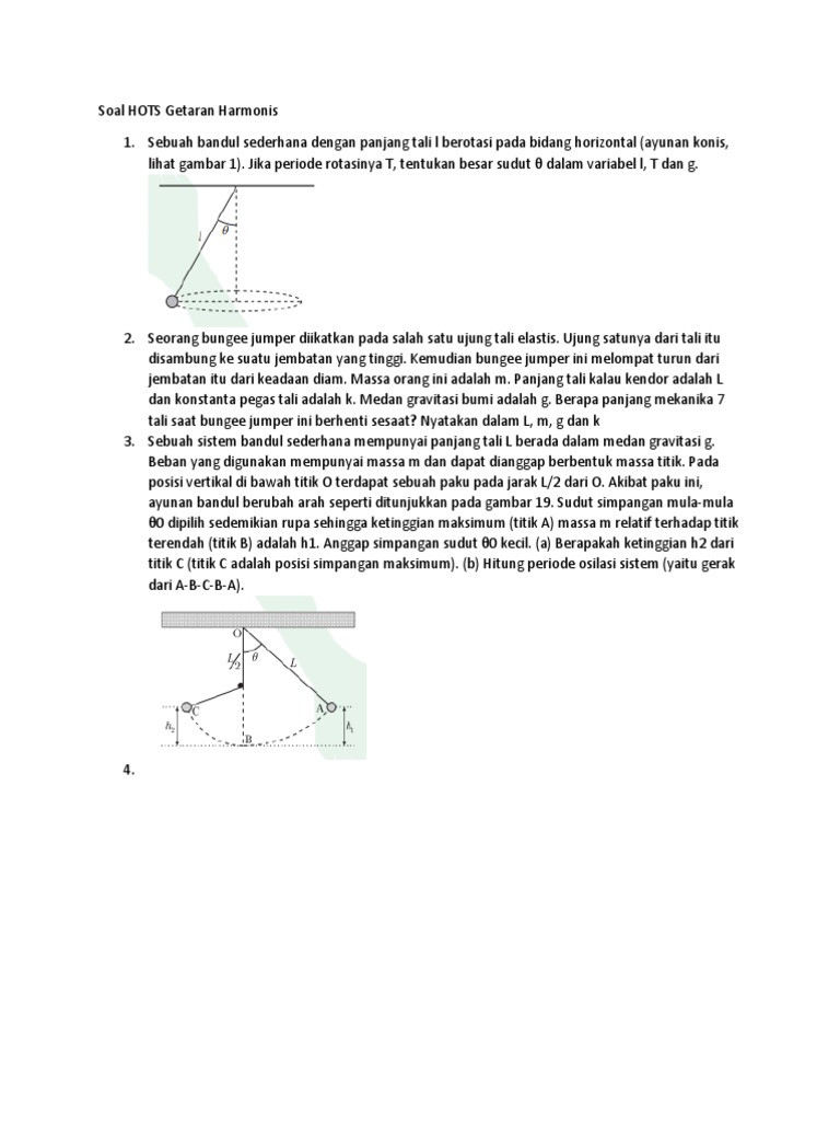 Soal HOTS Getaran Harmonis | PDF