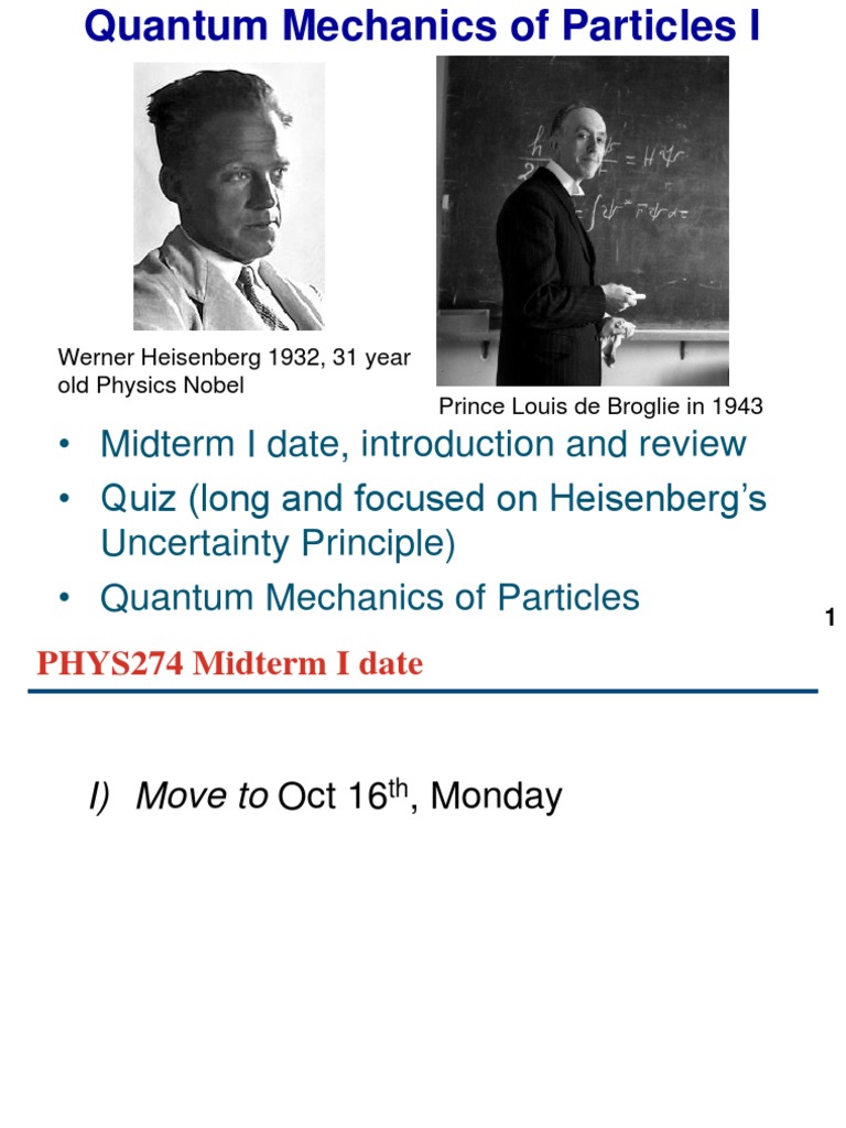 Midterm I Date, Introduction and Review - Quiz (Long and Focused On ...