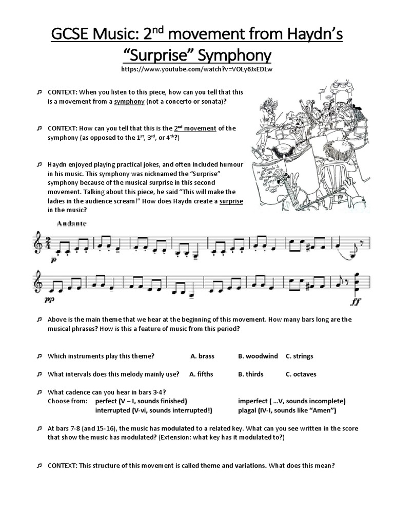 Haydn Surprise Symphony | PDF | Symphony | Musicology