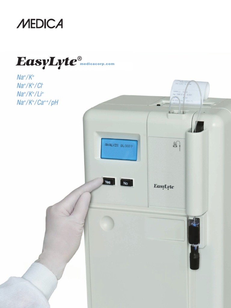 Medica EasyLyte Brochure | PDF | Blood Plasma | Ph