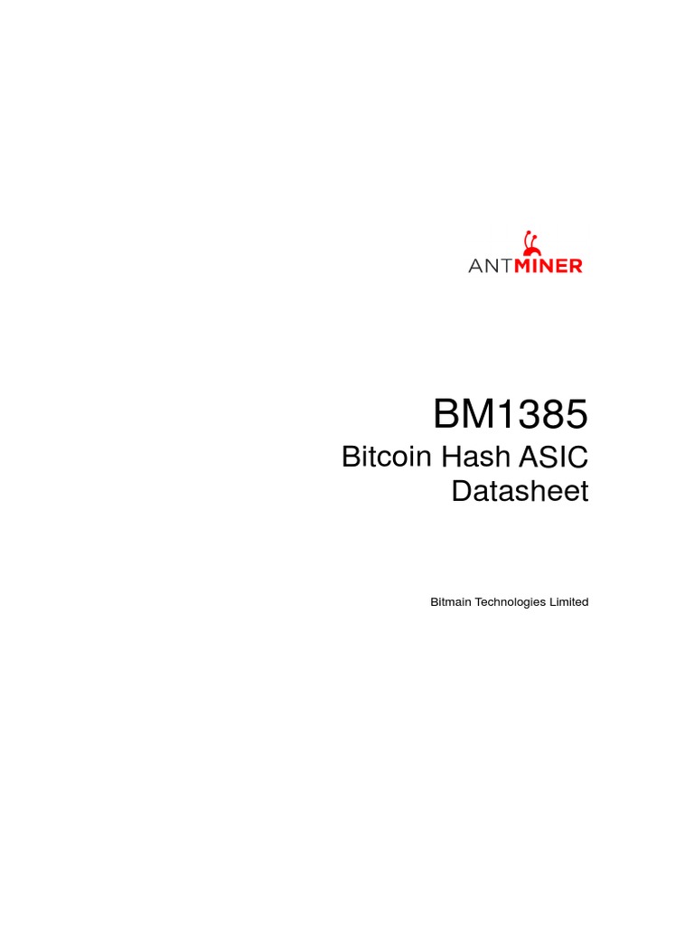 BM1385 Datasheet v2.0 | PDF | Digital Technology | Electricity