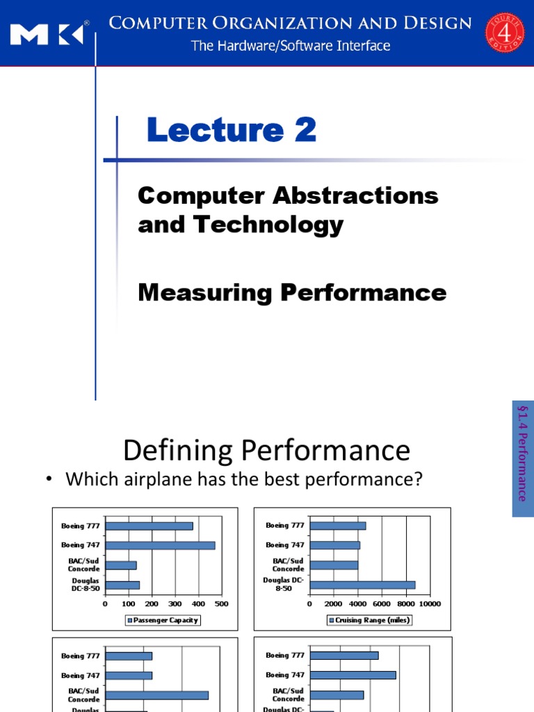 Computer Abstractions and Technology Measuring Performance | PDF | Central Processing Unit ...
