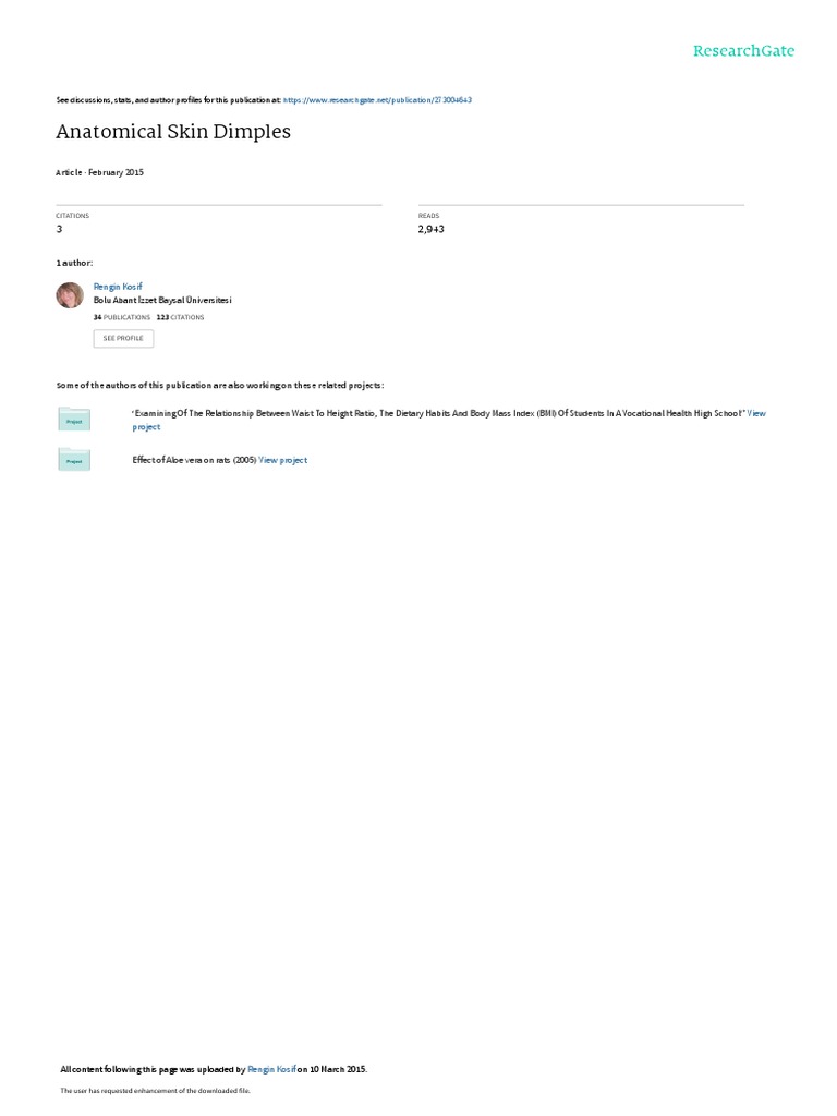 Dimples | Download Free PDF | Gene | Biology