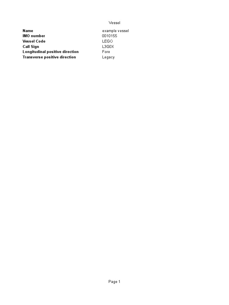 Vessel Template | PDF | Ships | Watercraft