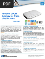 ZXHN F670L Datasheet | PDF | Wi Fi | I Pv6