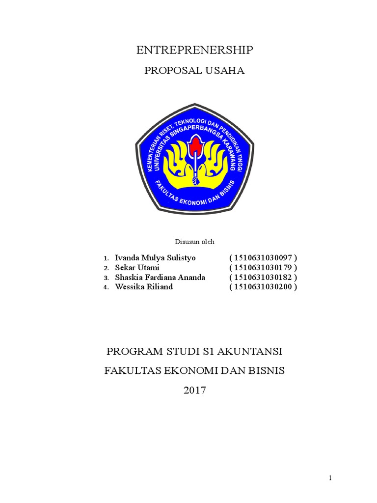 Proposal Usaha Gelang Parpeace | PDF