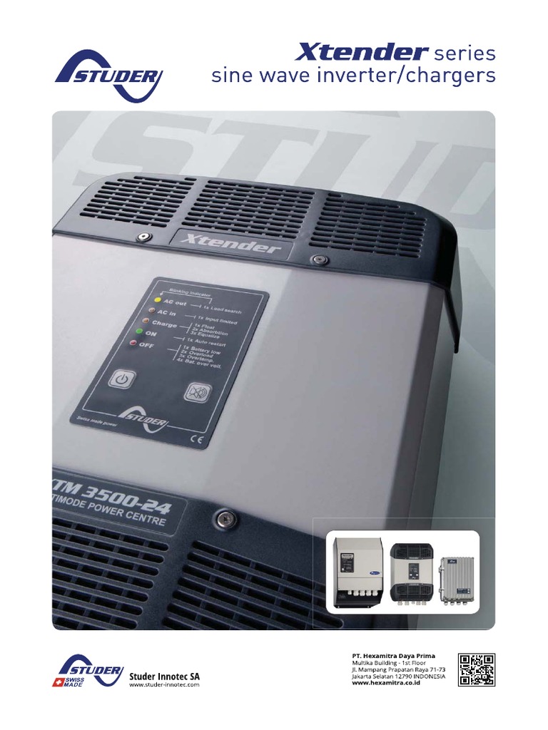 Xtender Series Inverter Specs | PDF | Electrical Components ...