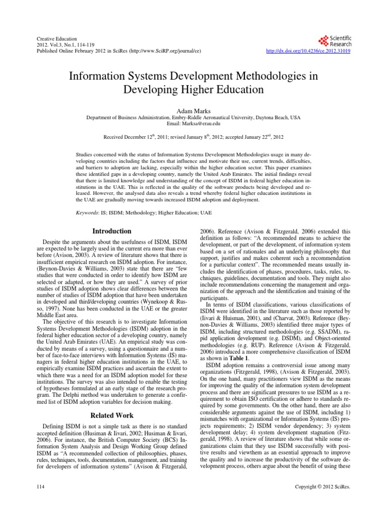 Information Systems Development Methodologies in PDF | PDF | Conceptual ...