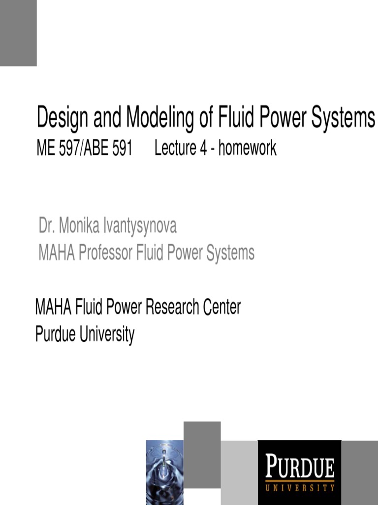 Design & Modelling of Fluid Power Systems | PDF | Pump | Gear