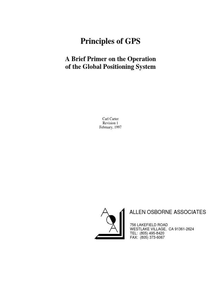 GPS Facts Principles of GPS PDF | PDF