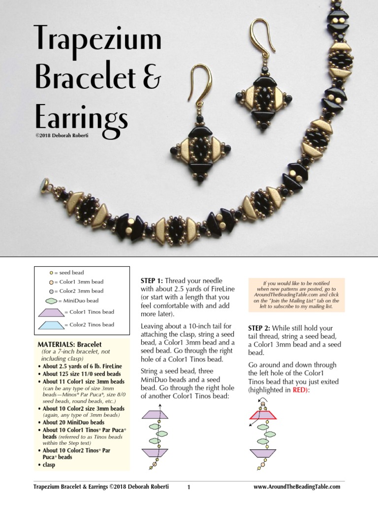 Trapezium | PDF | Bead | Jewellery Making