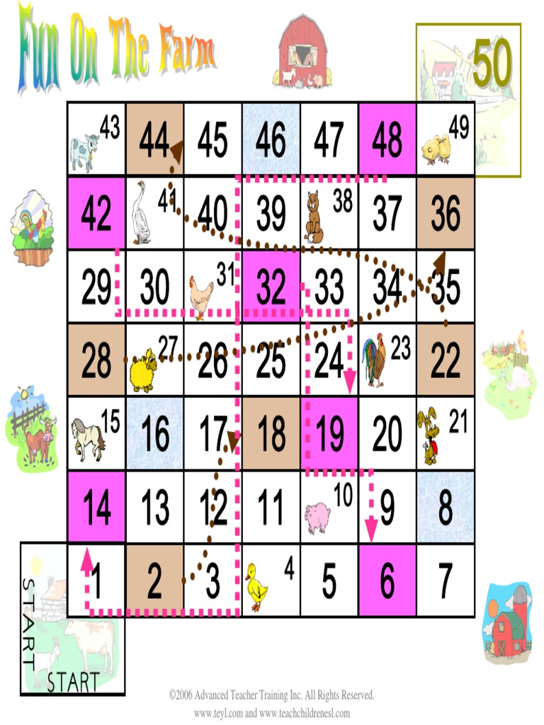 Board Game Farm Animals PDF | PDF