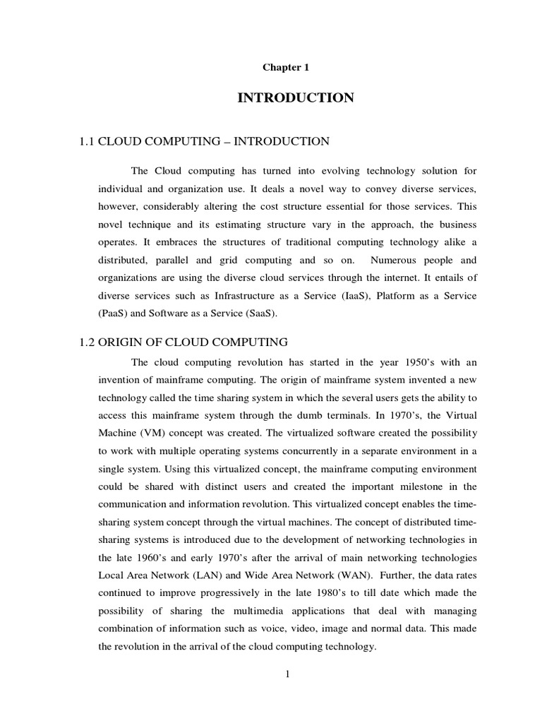 1.1 Cloud Computing - Introduction | PDF | Cloud Computing | Software As A Service