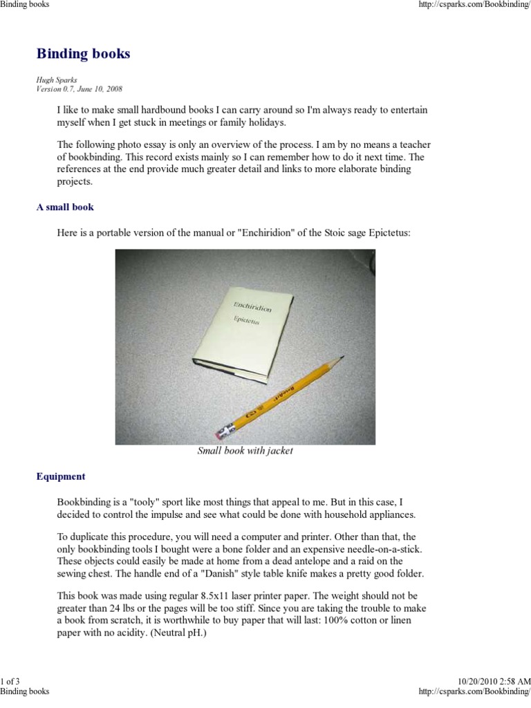 0 - Binding Books | PDF | Adhesive | Bookbinding