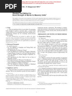 ASTM C1437: Hydraulic Cement Mortar Flow | PDF | Mortar (Masonry) | Cement