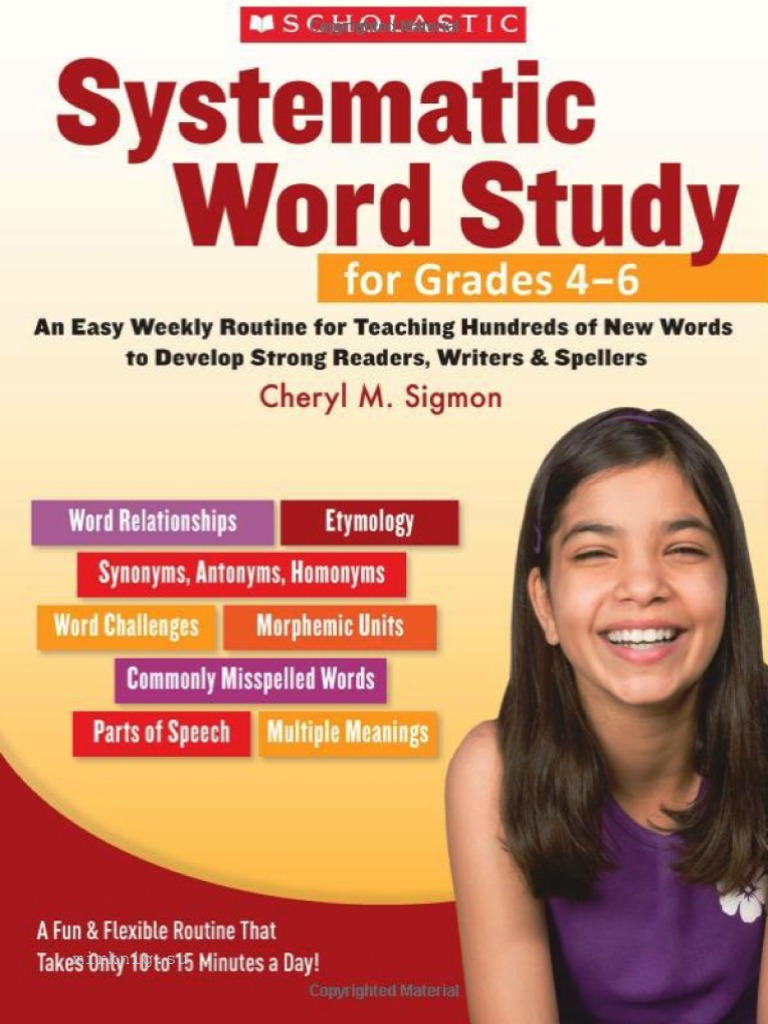 Systematic Word Study For Grades 4-6 | PDF | Vocabulary | Reading ...
