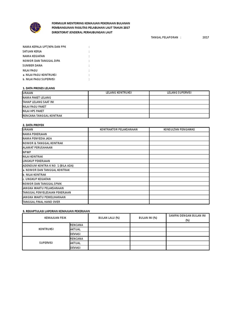 Formulir Mentoring | PDF