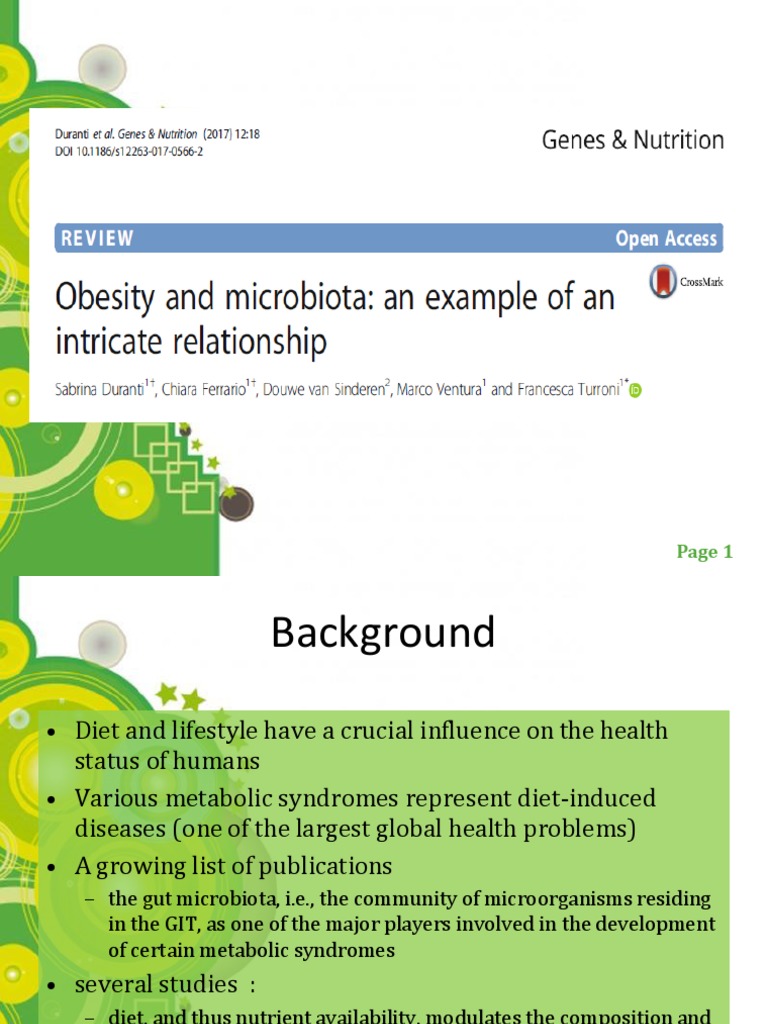 Obesity and Microbiota | PDF | Gut Flora | Probiotic