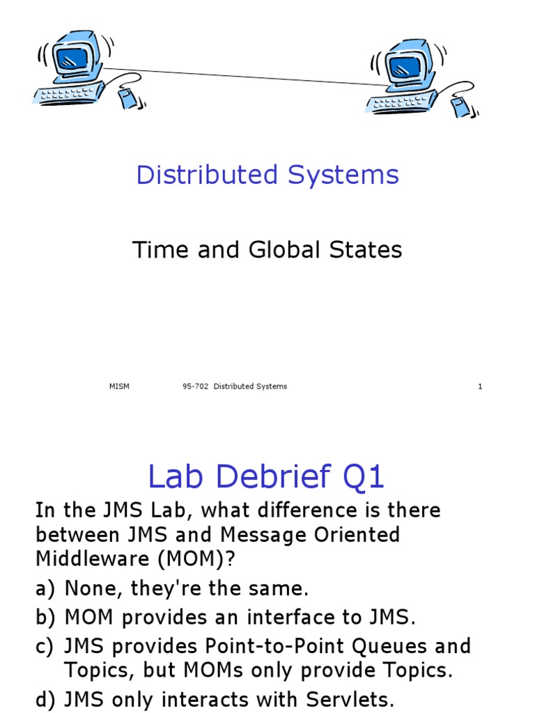 Time and Global States | PDF | Computing | Areas Of Computer Science