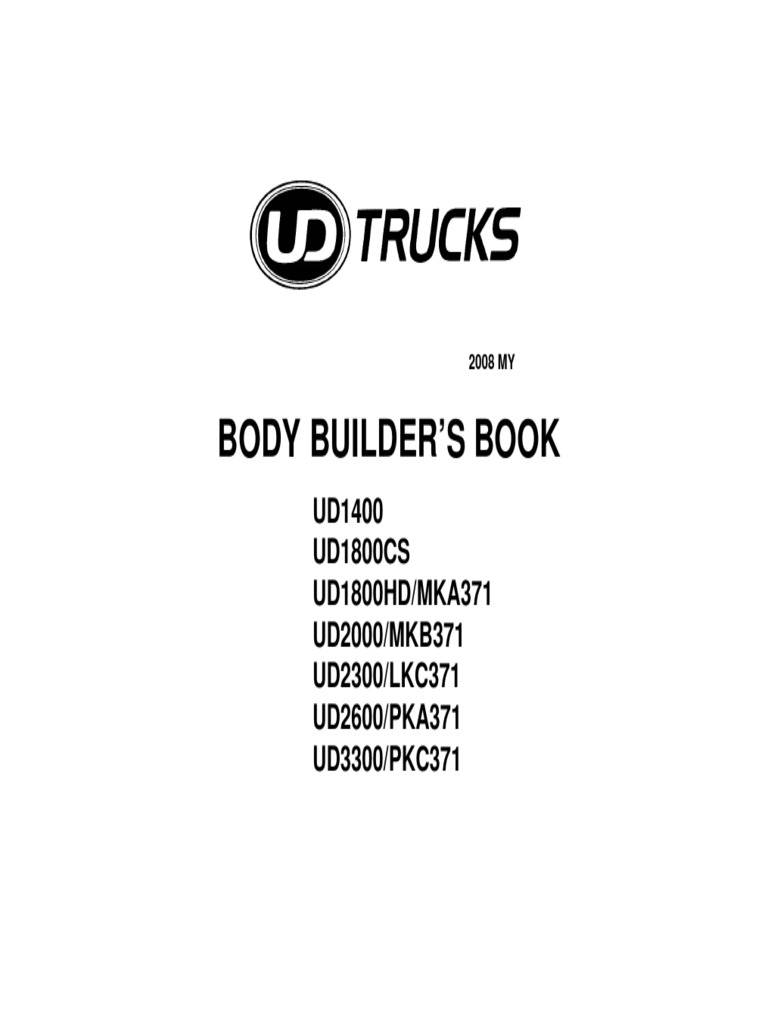 2008 USA UDTrucks Body Builder Book | PDF | Truck | Vehicles