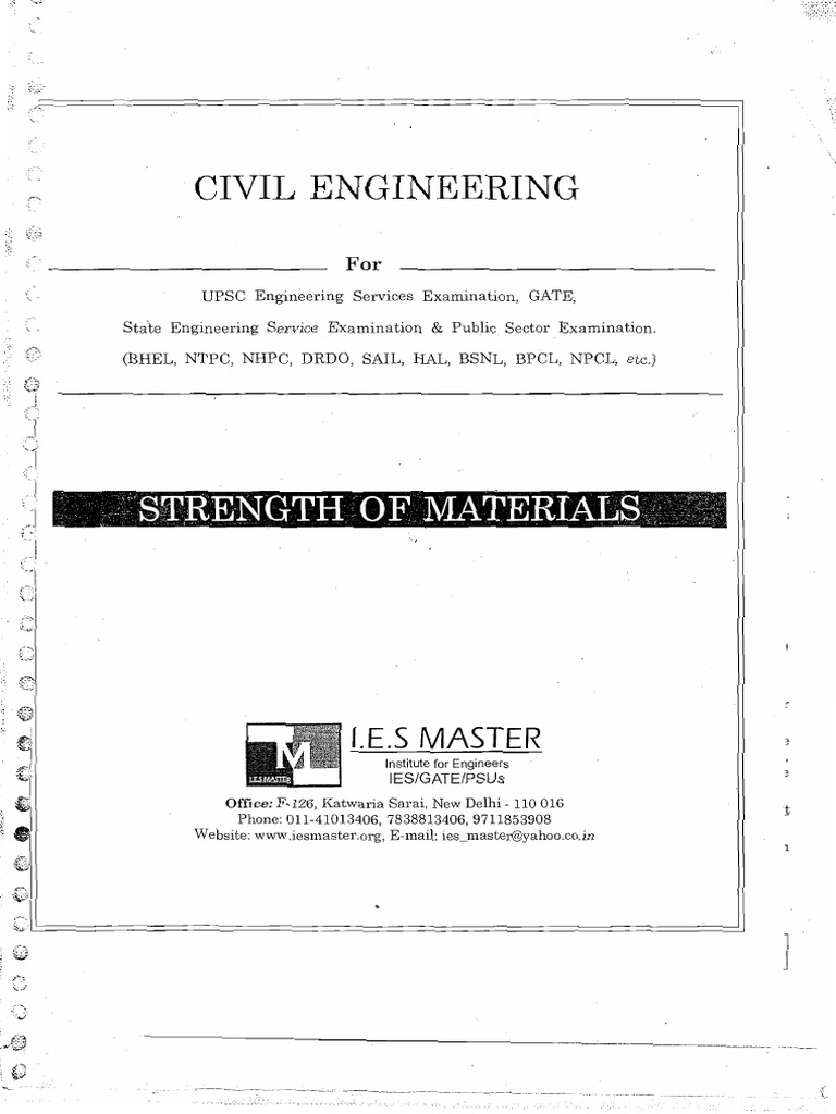 Strength of Materials 1 | PDF
