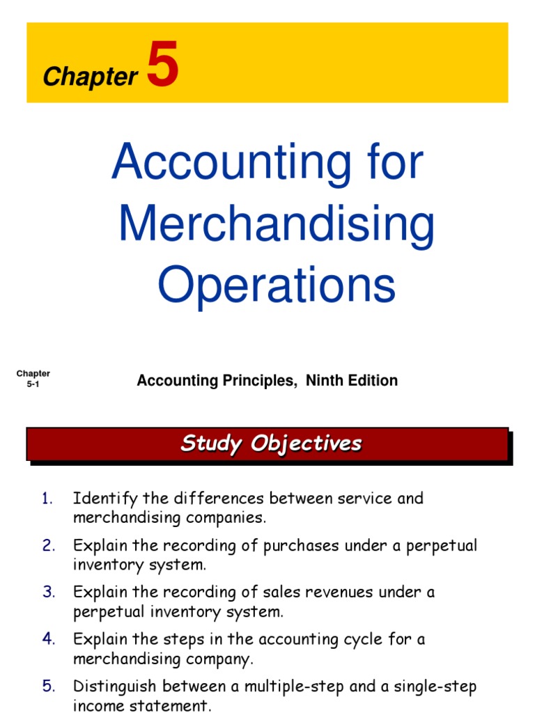 Accounting for Merchandising Operations | PDF | Debits And Credits ...