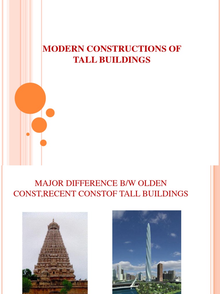 Modern Constructions of Tall Buildings | PDF | Deep Foundation | Elevator