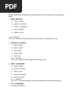 SAT Test Analogy Questions | PDF