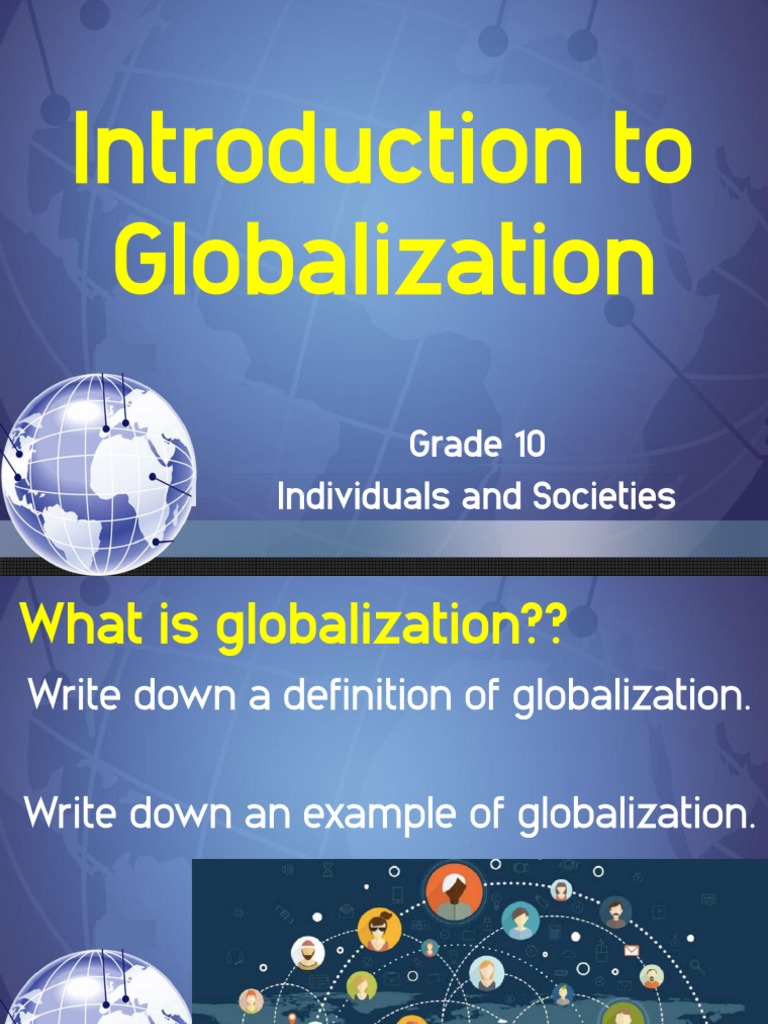 Globalization Intro Presentation PDF | PDF