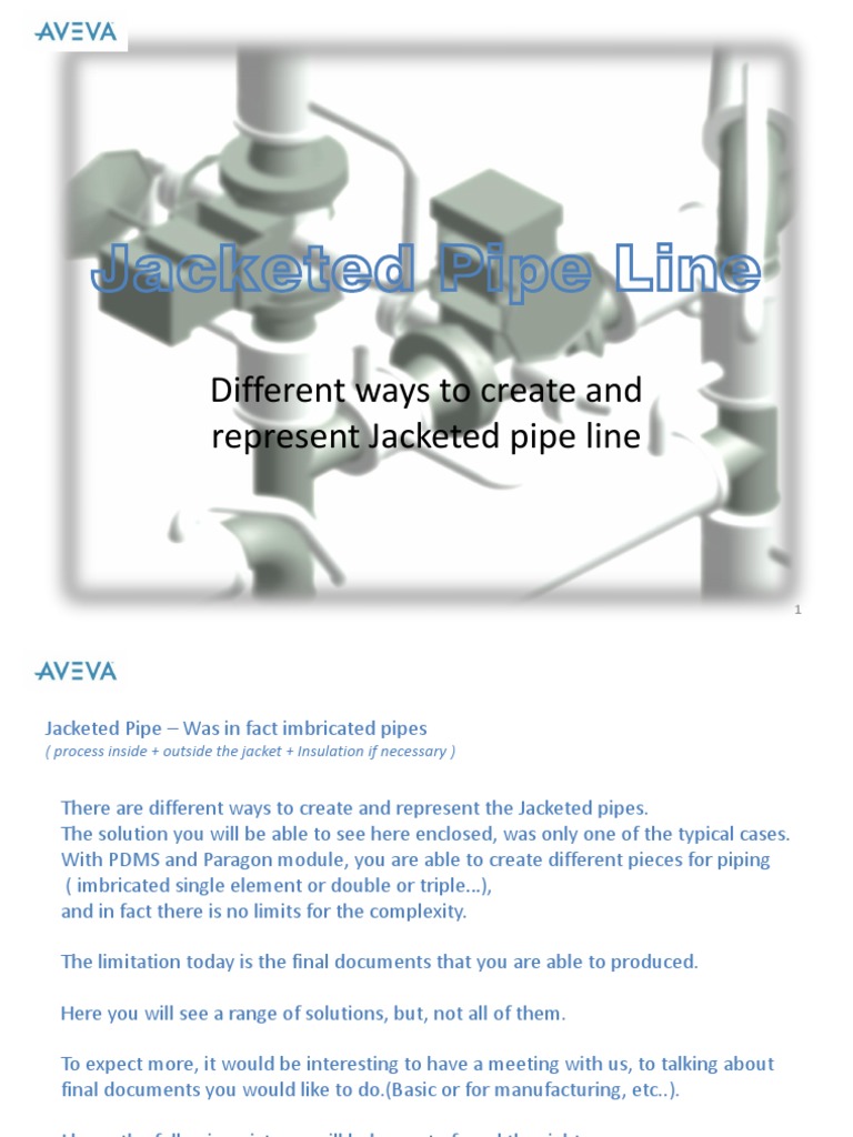 Different Ways To Create and Represent Jacketed Pipe Line | PDF