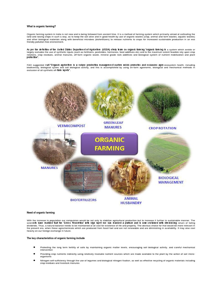 What Is Organic Farming | PDF | Organic Farming | Crop Rotation