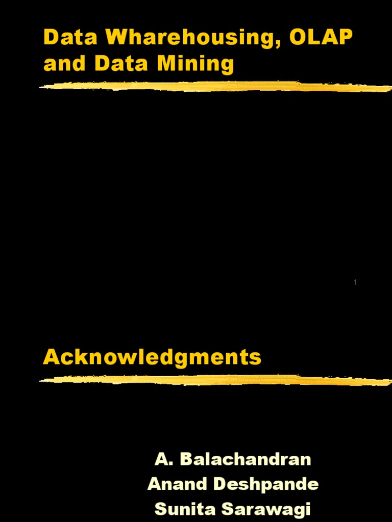 Data Wharehousing, OLAP and Data Mining | PDF | Data Warehouse | Information Technology Management