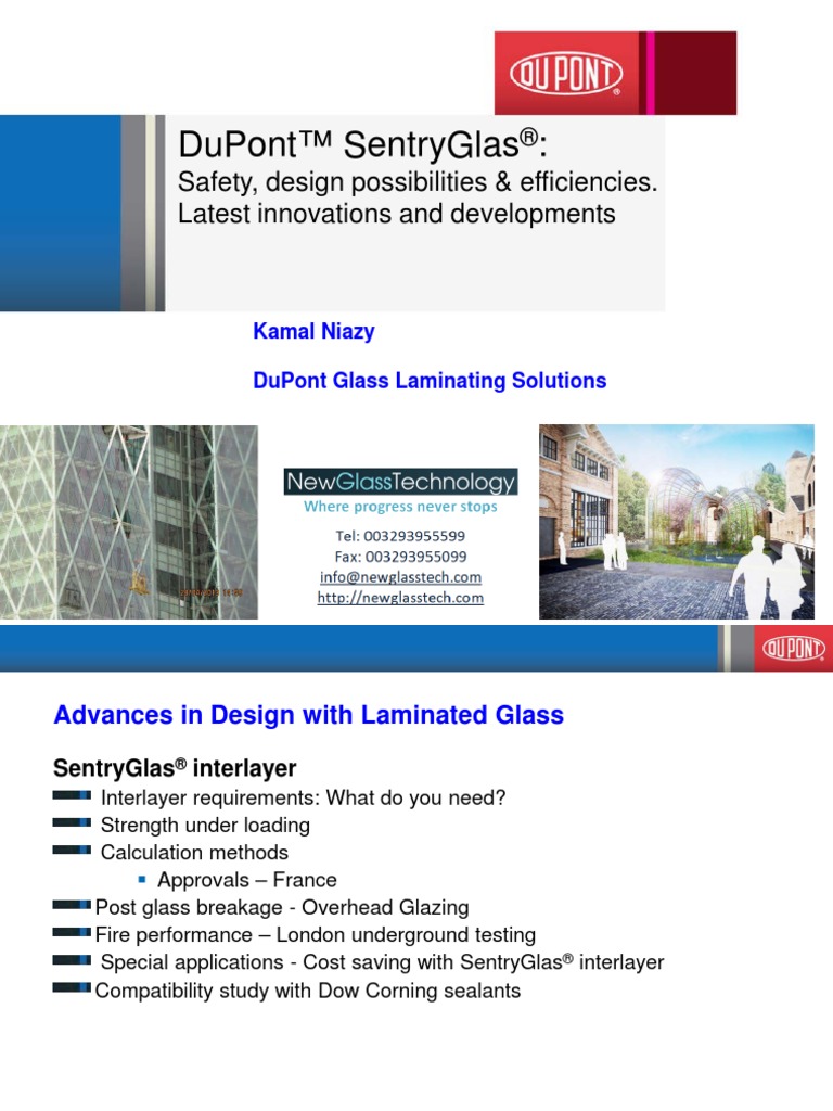 SentryGlas Technische Brochure | PDF | Adhesive | Glasses