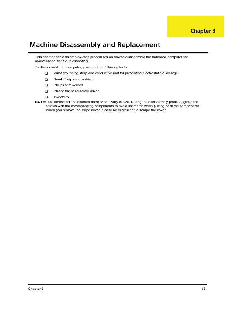 A Step-by-Step Guide to Disassembling a Notebook Computer for ...