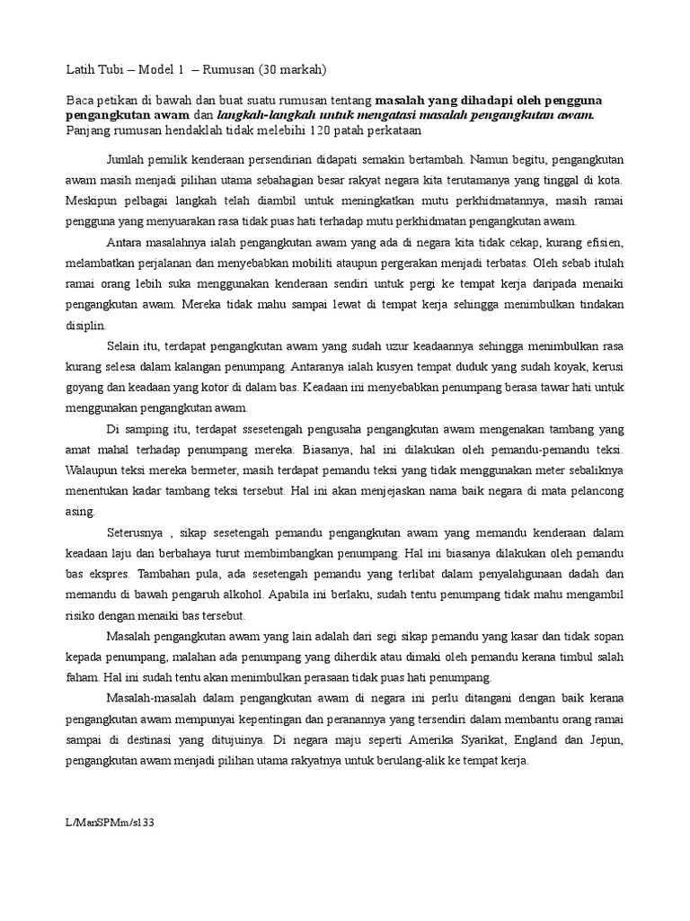 Latihan Rumusan 2 | PDF