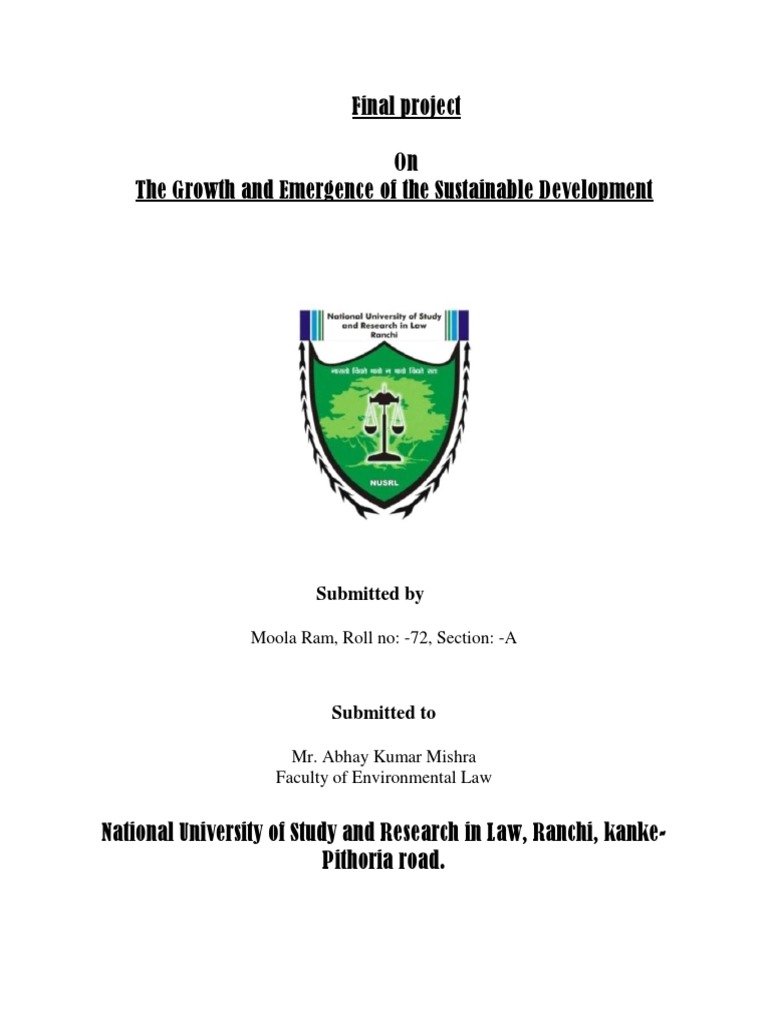 Sustainable Development | PDF | Sustainability | Sustainable Development