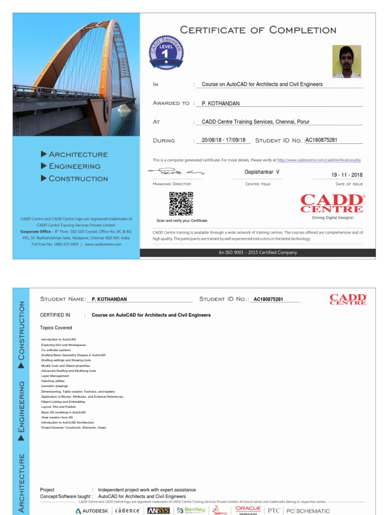 Course On Autocad For Architects and Civil Engineers: Scan and Verify ...